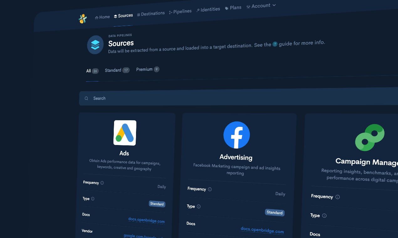 Openbridge | Code-free, fully-automated data pipelines